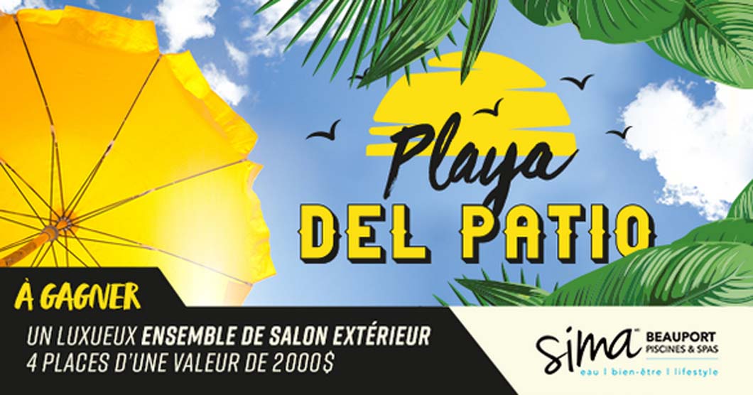 Concours WKND FM Playa Del Patio luxueux ensemble de salon extérieur