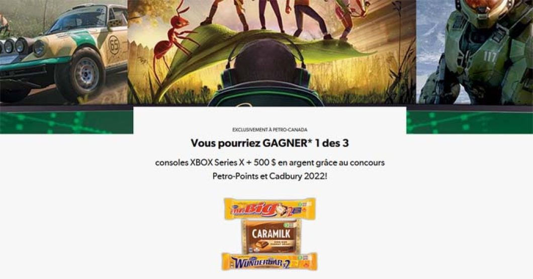 Concours Petro-Canada Petro‑Points Cadbury — Gagner une Xbox