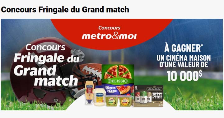 Concours Metro Fringale du grand match — Carte-cadeau 10000$